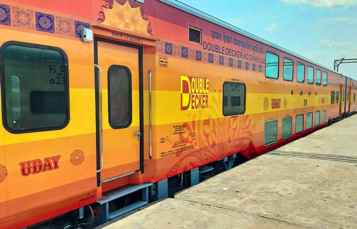 Indian Railways Uday Express - Train Fares, Schedule, Route & Coaches